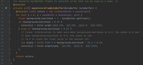 Selfie Segmentation Uses Cases for the VIA VAB-950 with Android